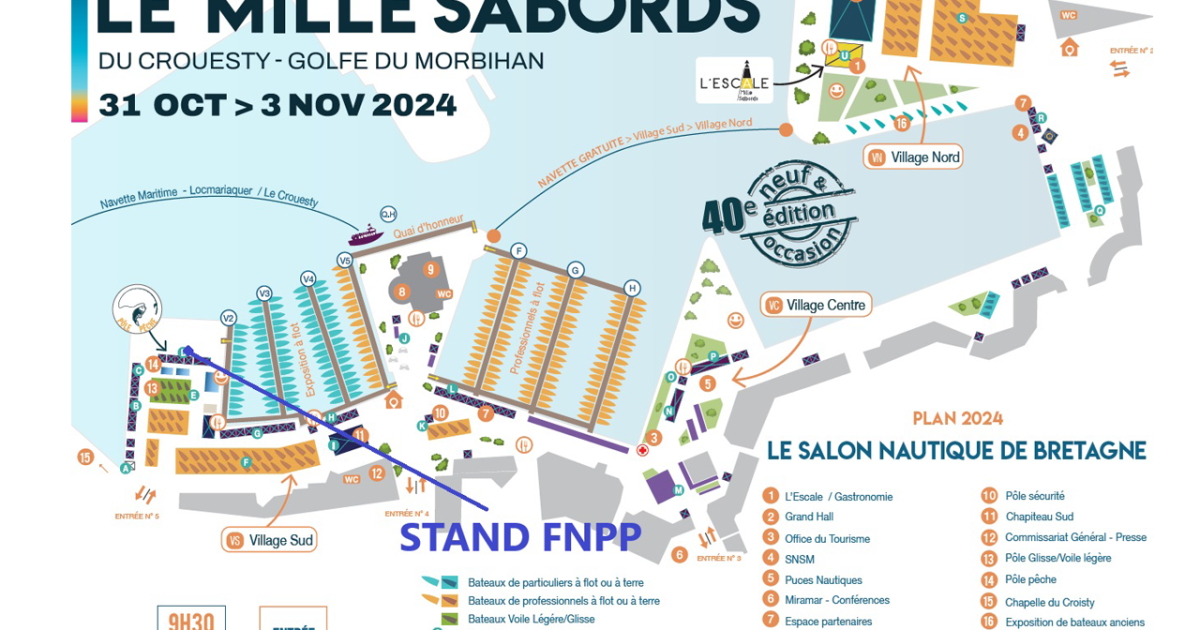La FNPP sera présente sur le salon nautique Le Mille Sabords ! - FNPP